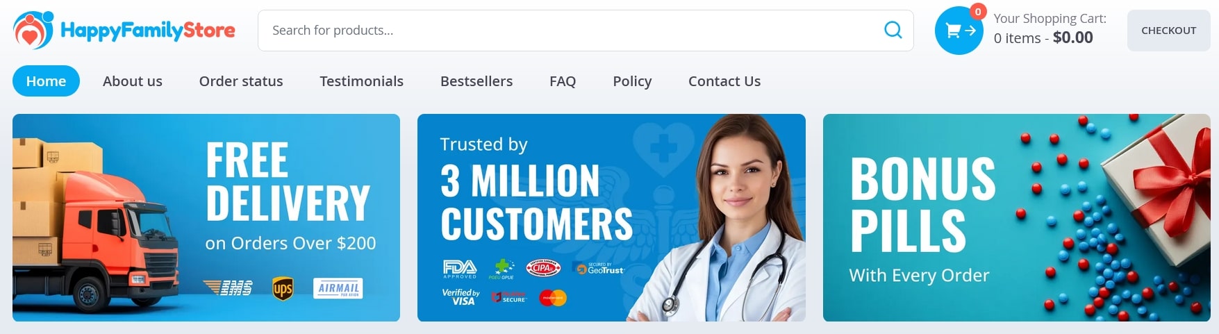 Happy Family Store - Affordable Medications and Supplies